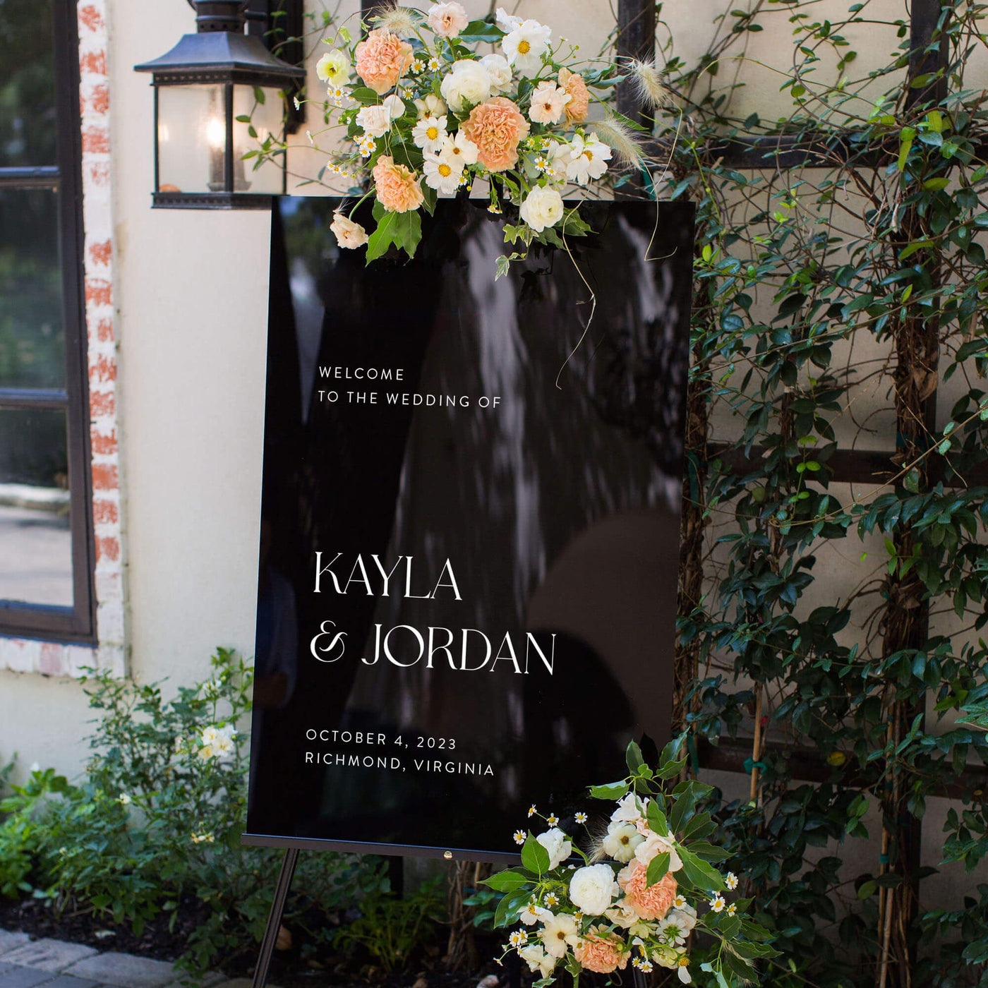 Blue Wedding Signage