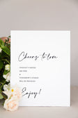 The Autumn | Acrylic Bar Sign Wedding