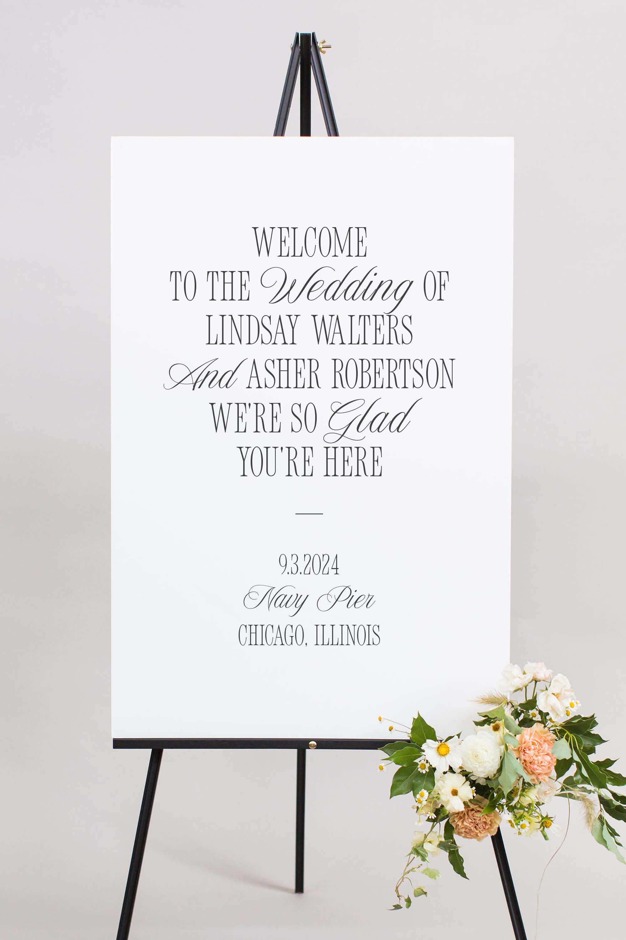 Wedding Entrance Sign