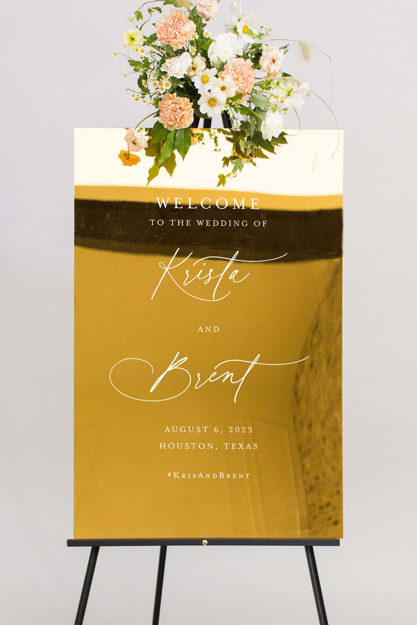 Wedding Mirror Sign | The Krista