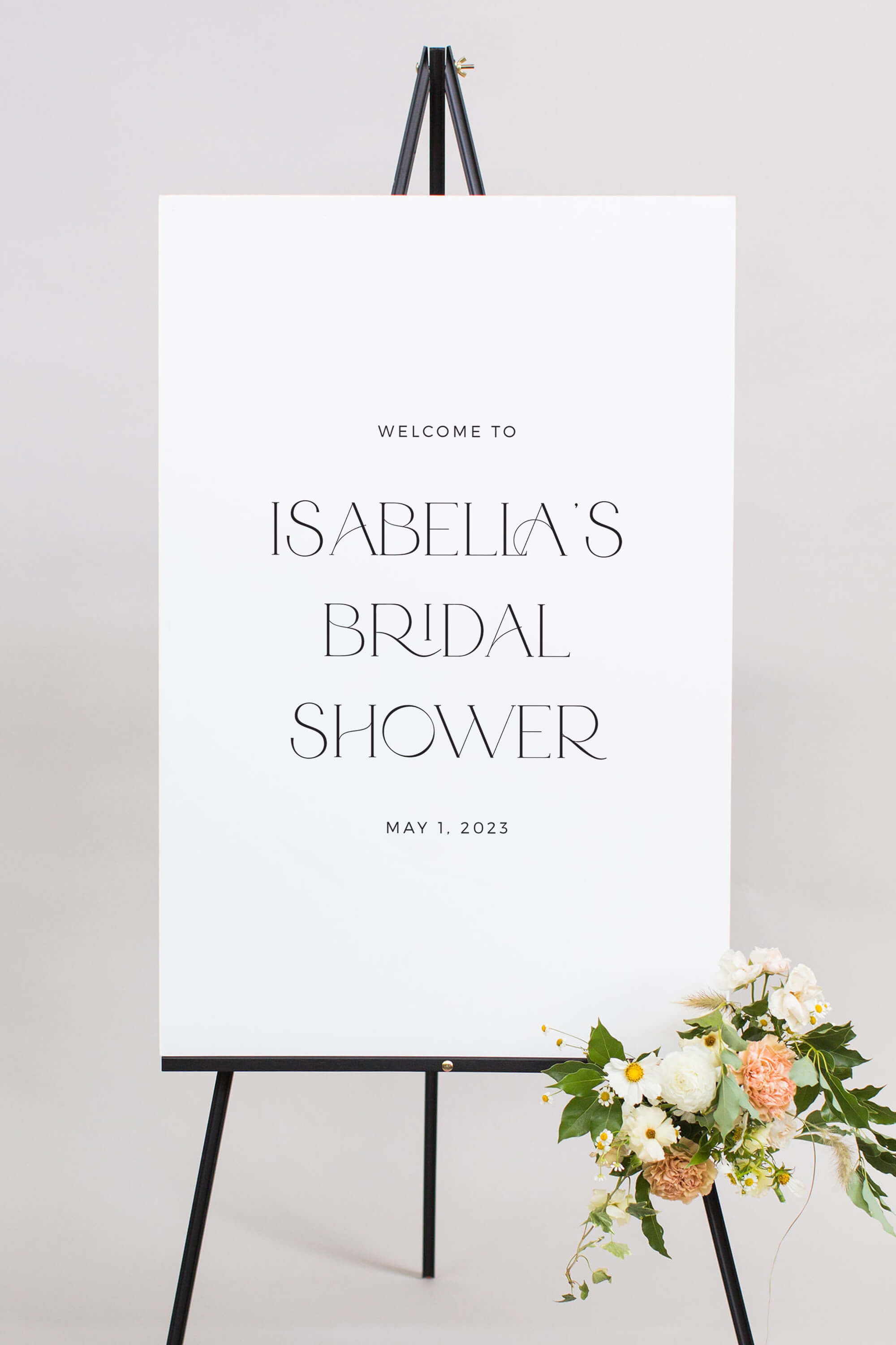 Wedding Shower Sign | The Isabella
