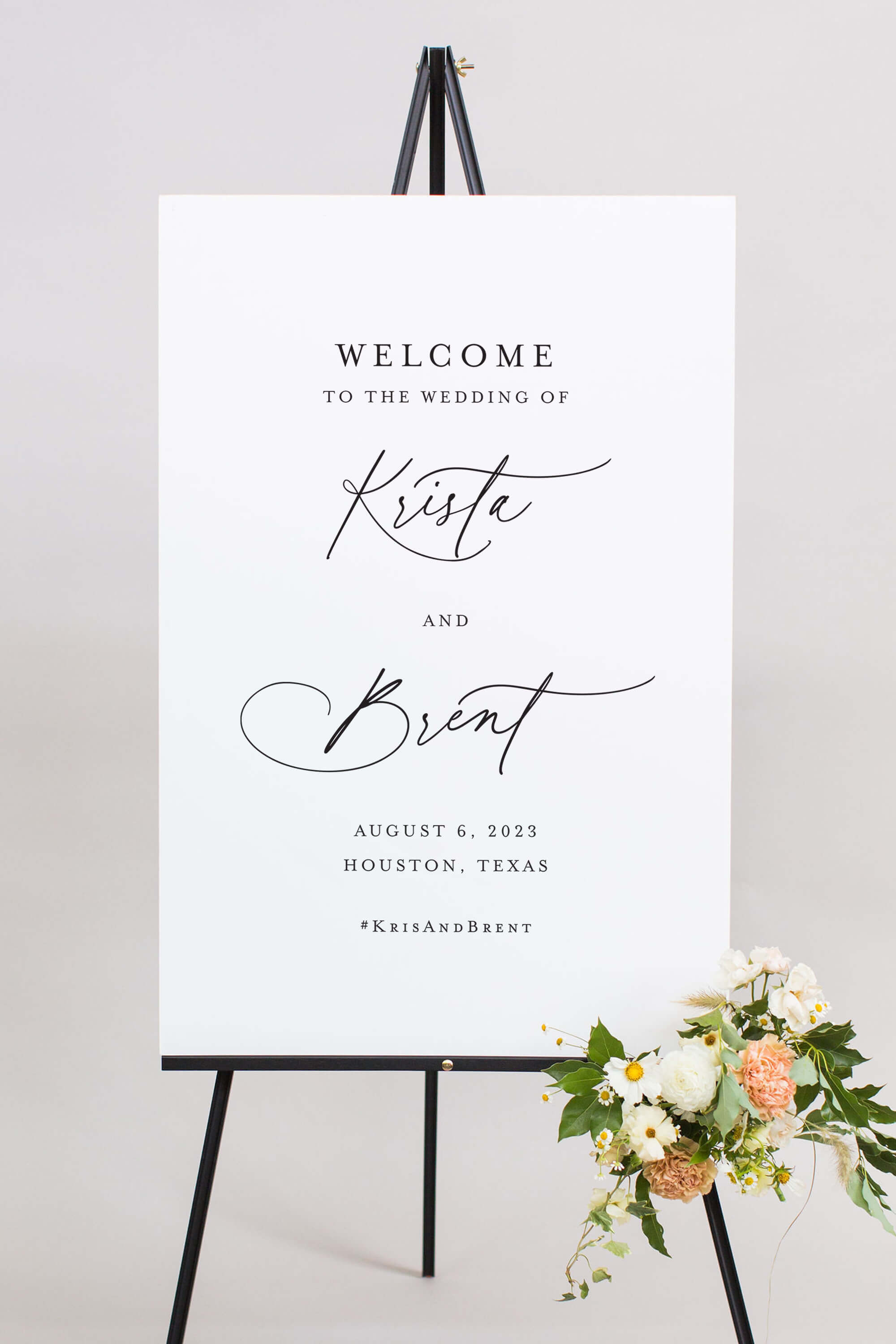 Welcome To The Wedding Of Sign | The Krista