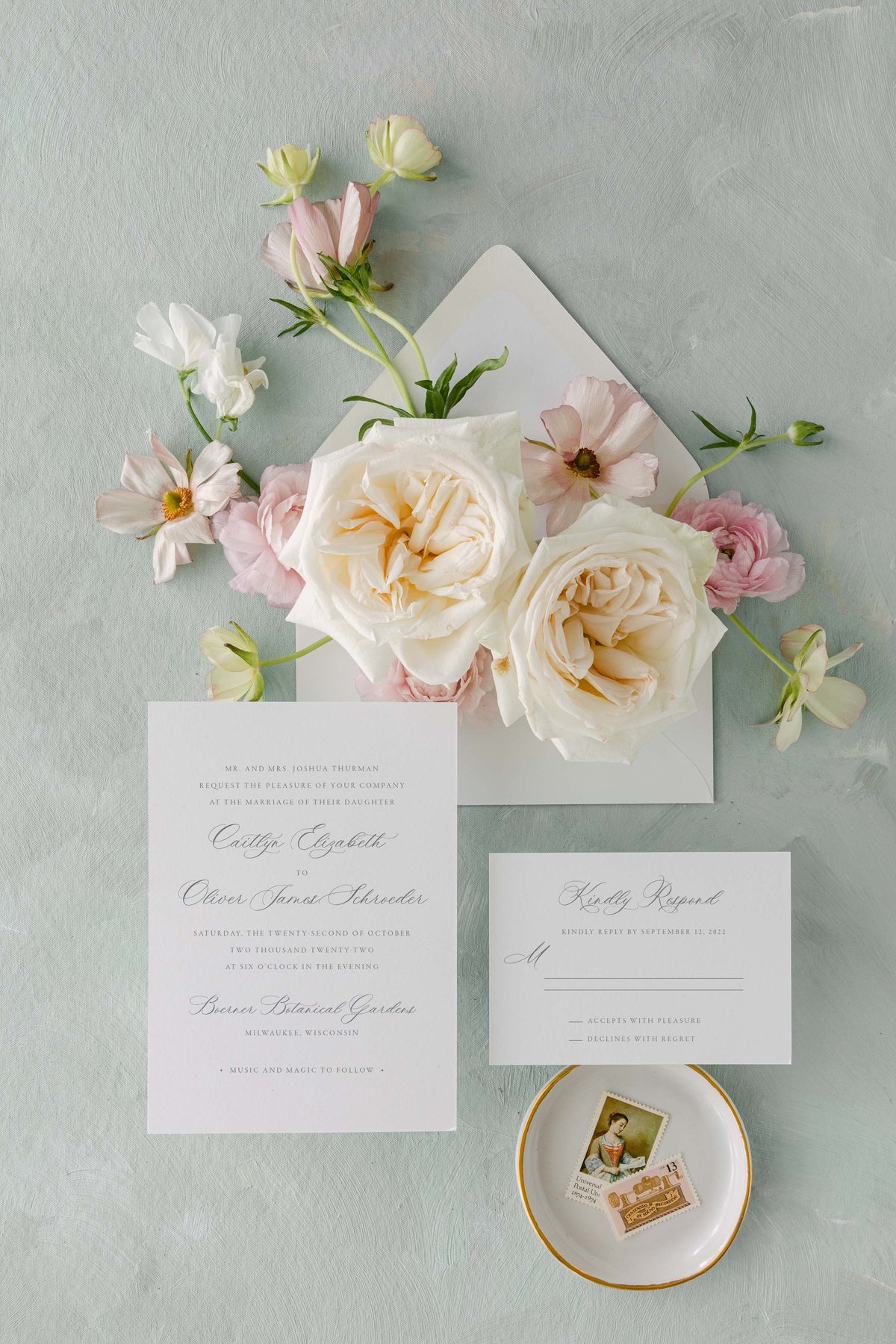 Classic Wedding Invitation | The Caitlyn - Lily & Roe Co.